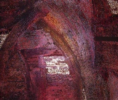 Janet Rogers abstract Gold Leaf – McNeill Gallery